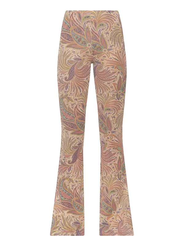 Etro Paisley-print Trousers - Neutrals