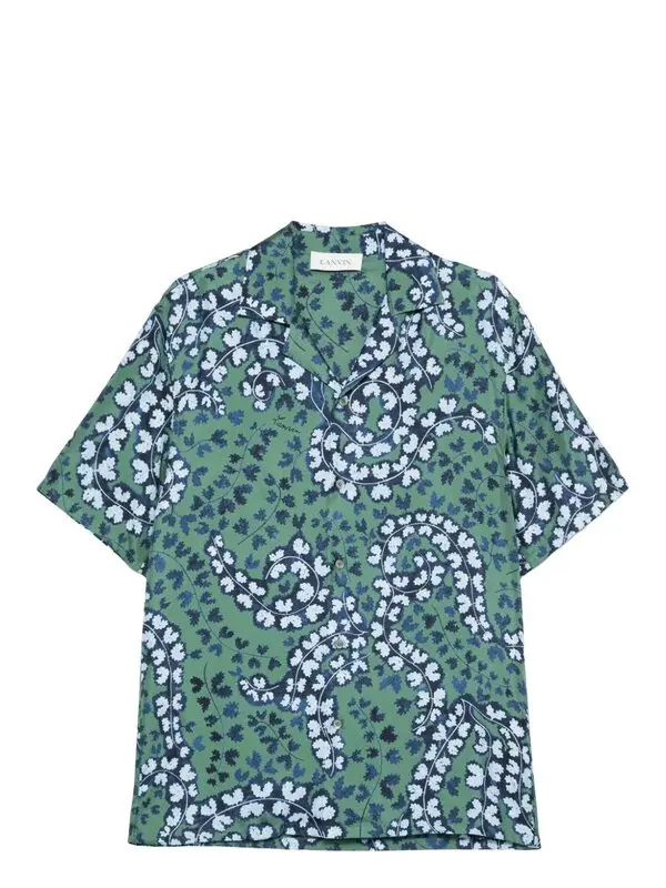 LANVIN Leaf Shirt - Green
