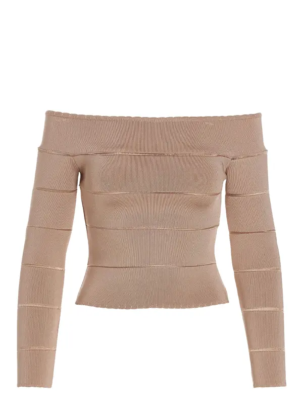 Alexandre Vauthier Off-shoulder Top - Pink