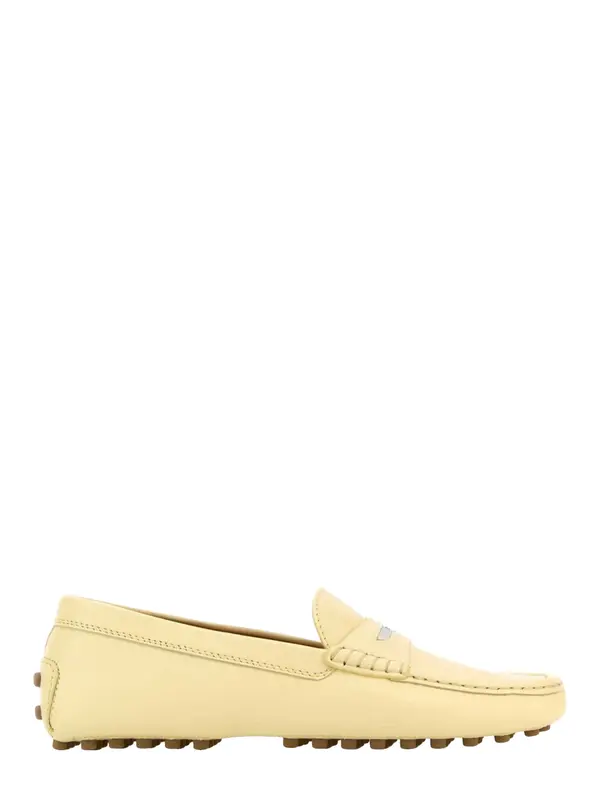 TOD'S Leather Loafers - Yellow
