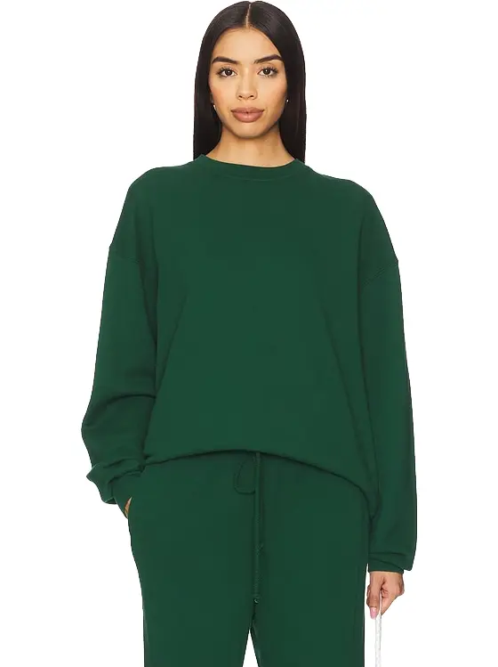 Donni. X Eco Fleece Crewneck Sweatshirt - Broccolini