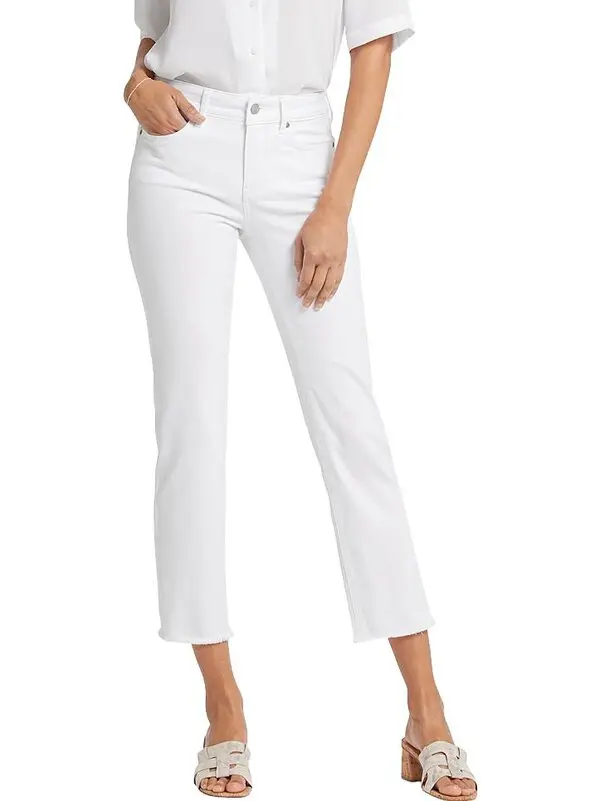 NYDJ Marilyn High Rise Ankle Jeans - Optic White