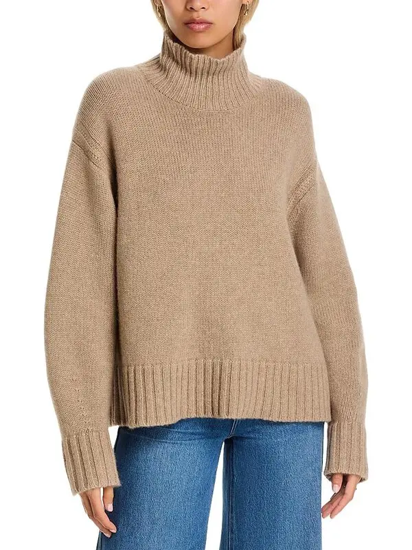 Guest In Residence Turtleneck Cashmere Sweater - Taupe