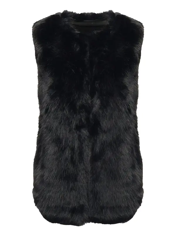 V°73 Faux-fur Gilet - Black