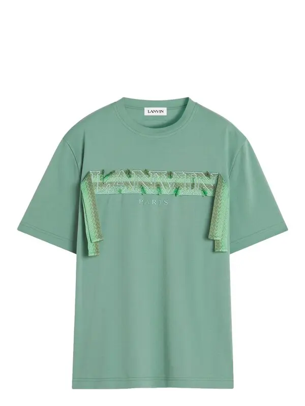 LANVIN Curb Lace T-shirt - Green