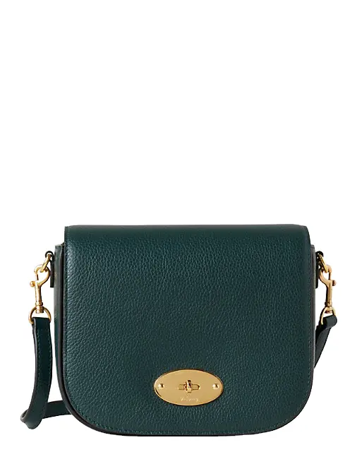 Mulberry Darley Small Leather Satchel Bag - Mulberry Green