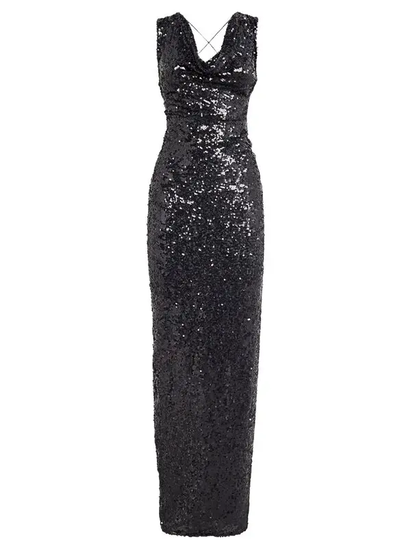 Lapointe Sequinned Gown - Blue
