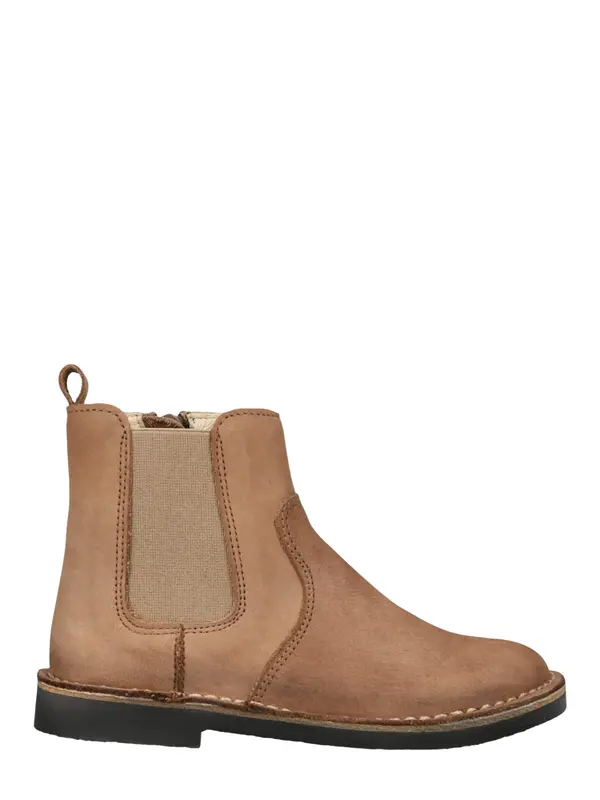 PAPOUELLI Leather Pod Ankle Boots - Brown