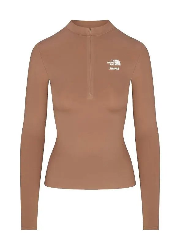 SKIMS X Tnf Refina Long Sleeve Top - Sienna