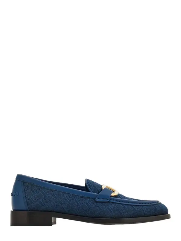 FERRAGAMO Gancini Loafers - Blue