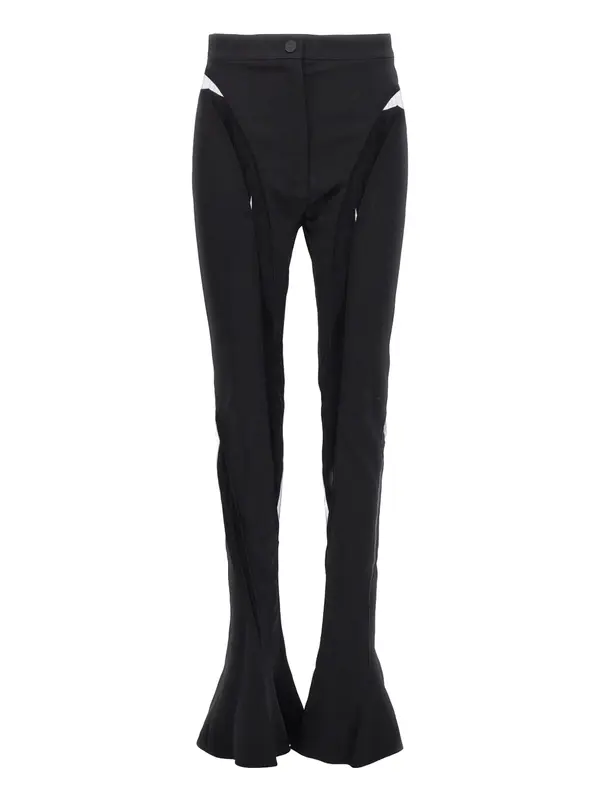 MUGLER Illusion Trousers - Black