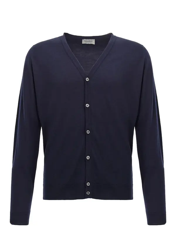 John Smedley Petworth Cardigan - Blue