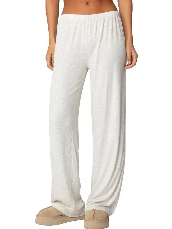 EDIKTED Justina Lounge Pants - Gray-melange
