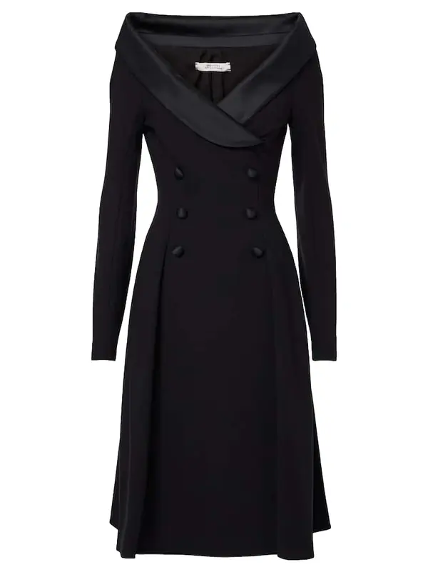 Dorothee Schumacher Emotional Essence Off-shoulder Midi Dress - Black