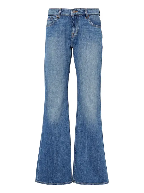 7 For All Mankind High-rise Flared Jeans - Blue
