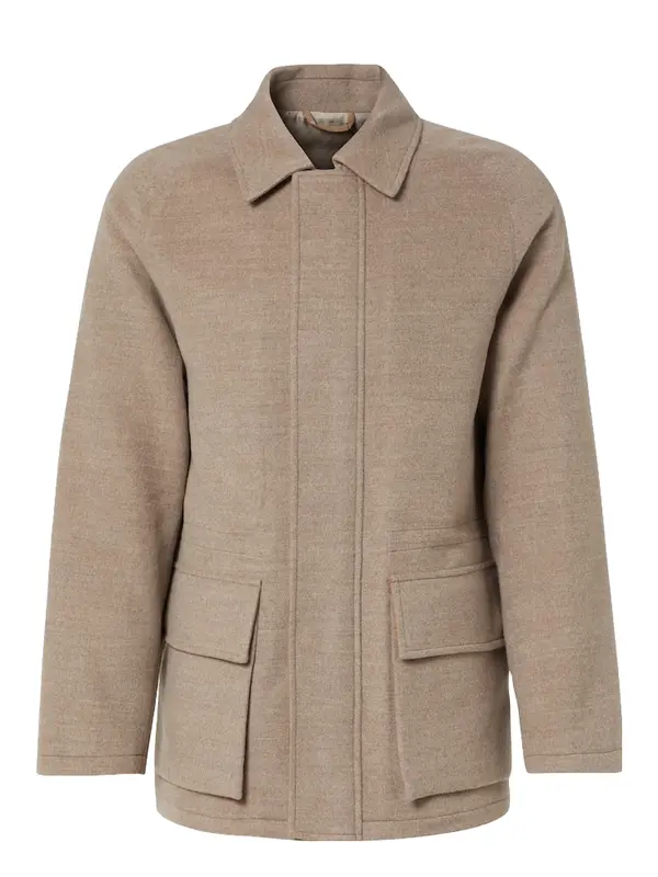 SAMAN AMEL City Wool Jacket - Beige