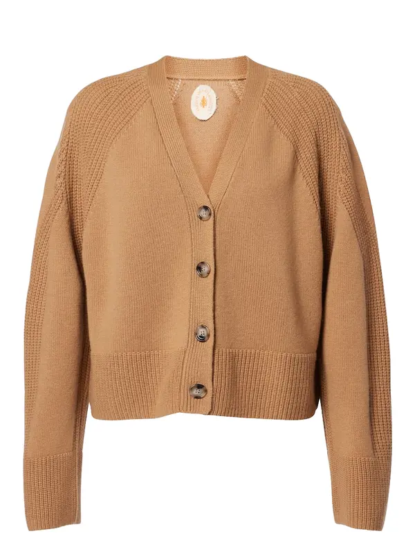 Jardin Des Orangers Wool And Cashmere Cardigan - Beige