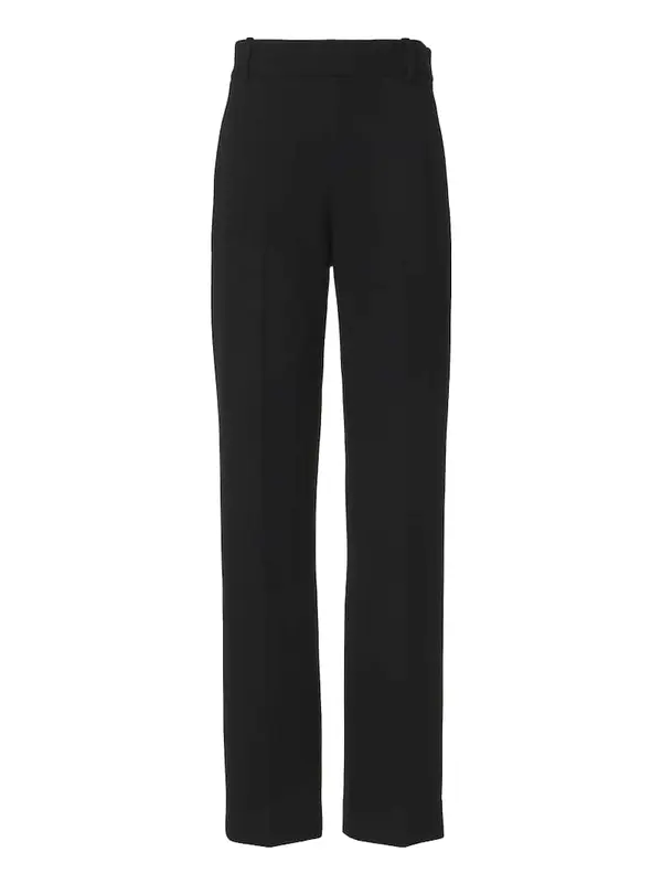 Khaite Cambie Straight Trousers - Black