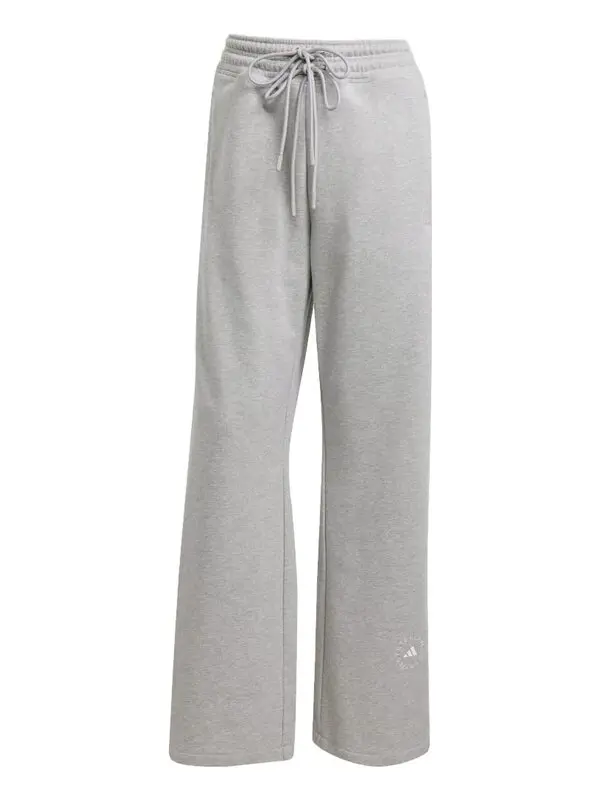 Adidas By Stella Mccartney Straight Leg French Terry Pants - Medium Grey Heather