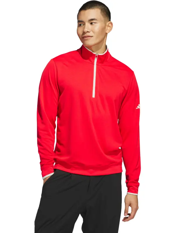 Adidas Lightweight Half-zip Top - Pure Ruby