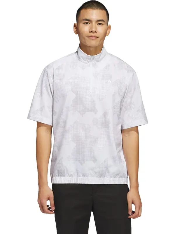 Adidas Go-to Dwr Short Sleeve Half-zip Pullover - White