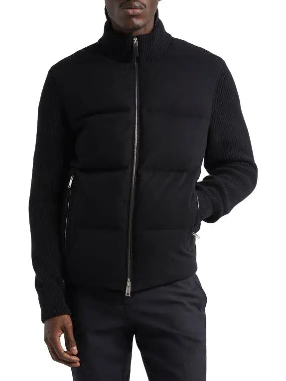 Zegna Oasi Cashmere Down Puffer Jacket - Black