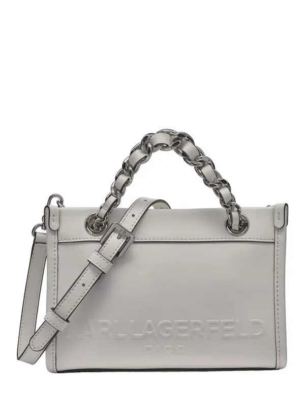 Karl Lagerfeld Paris Savoie Mini Crossbody - Wntr Wht/silvr