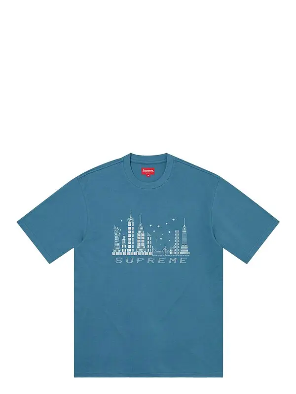 Supreme Skyline Short-sleeve Top 'dark Slate - Blue