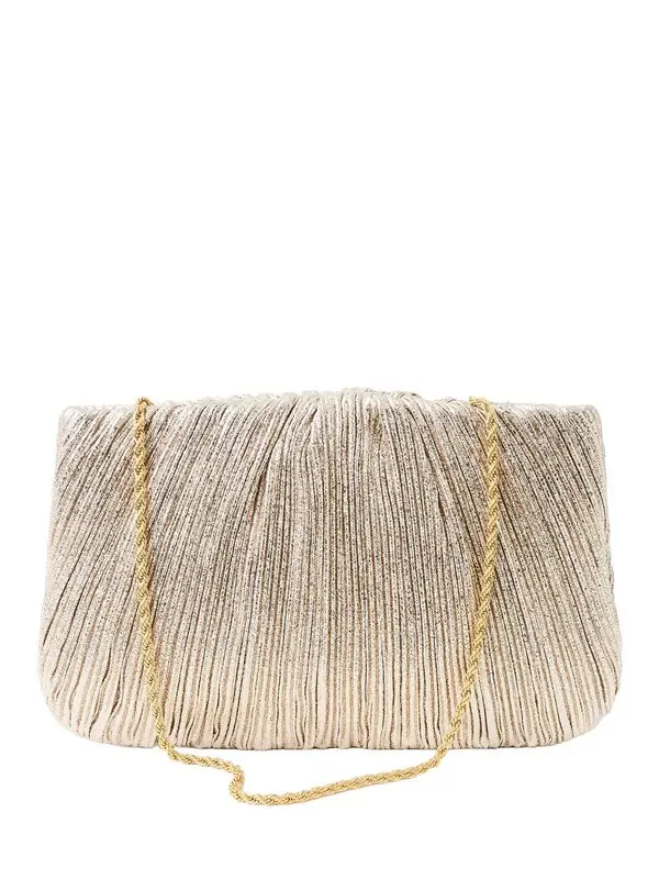 LOEFFLER RANDALL Brit Flat Pleated Pouch - Champagne