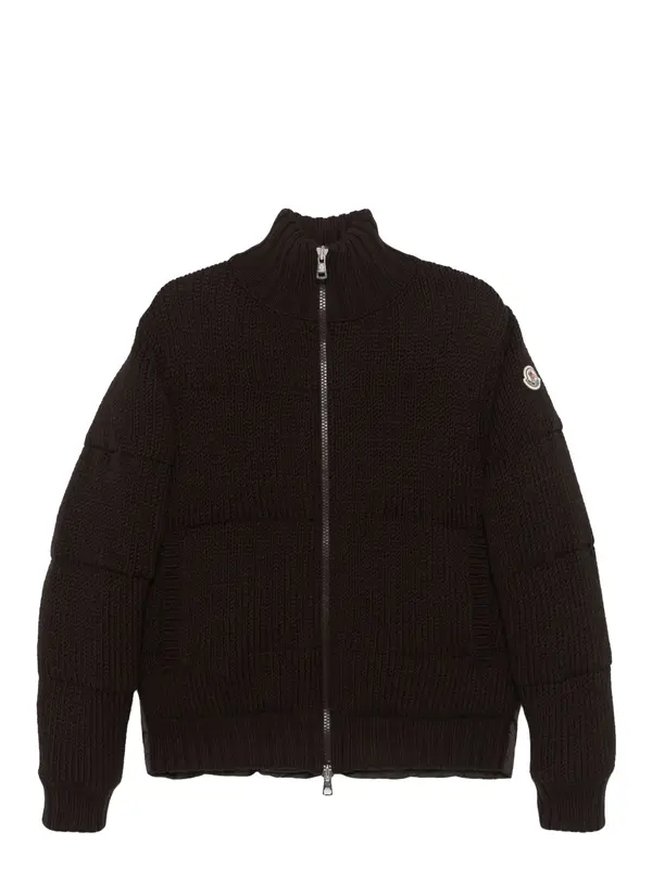 Moncler Logo-patch Jacket - Brown
