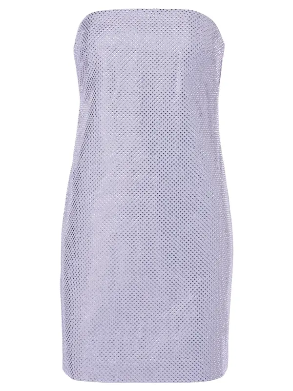Roland Mouret Embellished Strapless Minidress - Purple