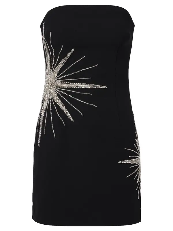 Rebecca Vallance Estella Embellished Minidress - Black