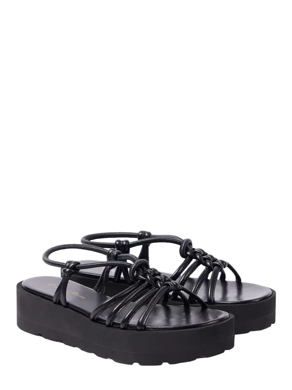GIANVITO ROSSI Hebe Platform Sandals - Black