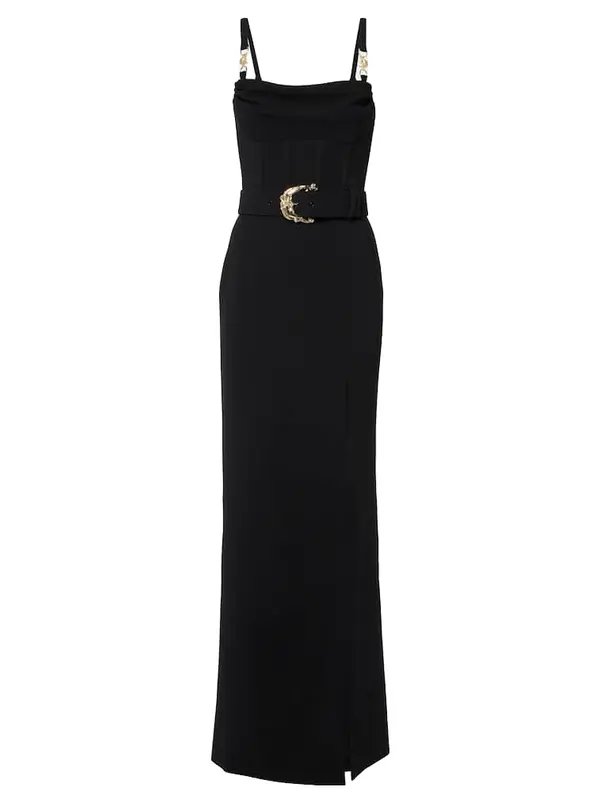 Rebecca Vallance Lucine Belted Gown - Black