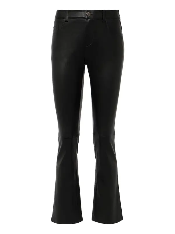 Stouls Dean Leather Pants - Black