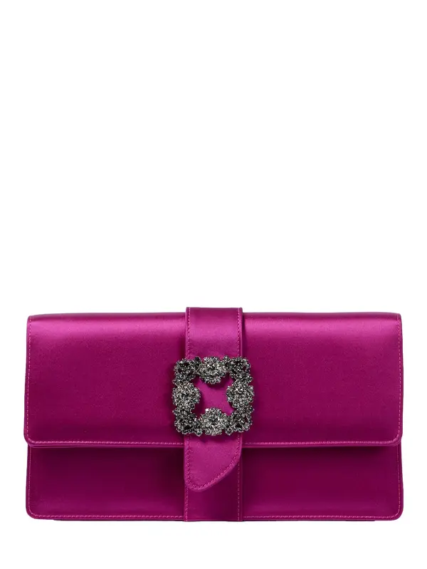 Manolo Blahnik Capri Embellished Clutch - Pink