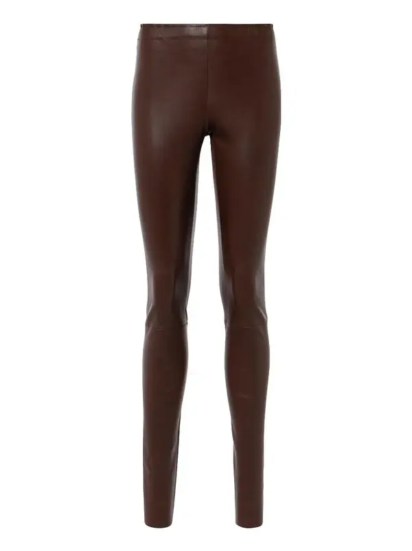 Stouls Carolyn Leather Pants - Brown