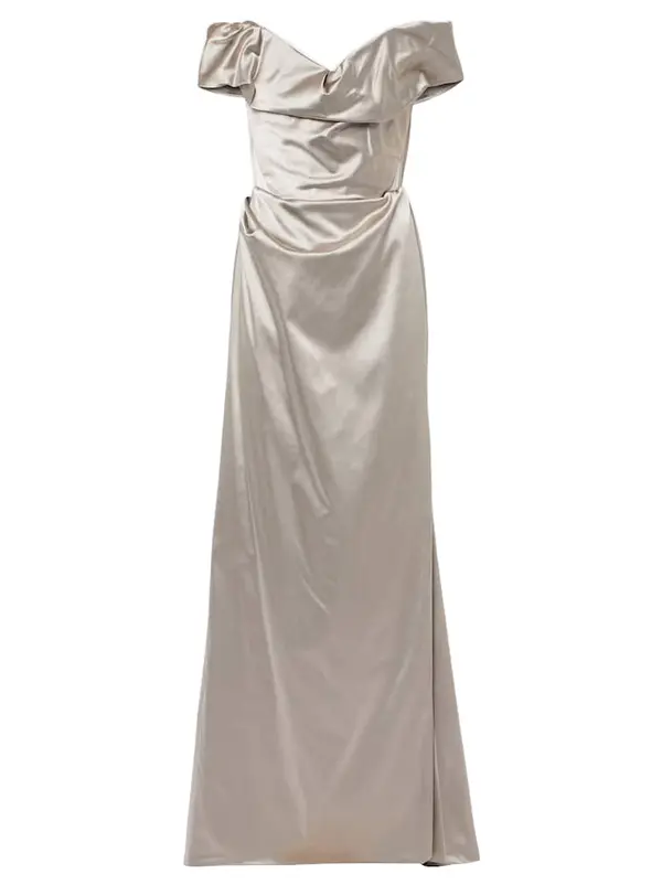 VIVIENNE WESTWOOD Nova Cora Draped Gown - Silver