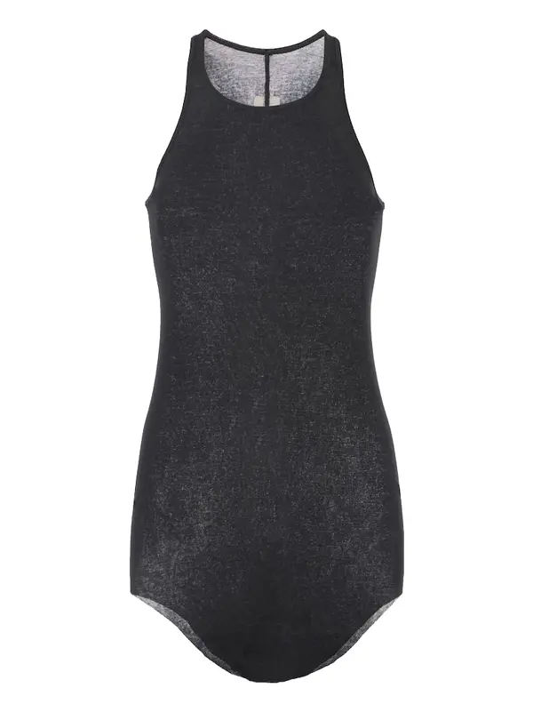 Rick Owens Ribbed-knit Tank Top - Black