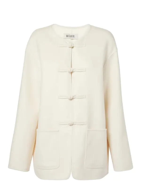 RÓHE Marie Wool Jacket - White