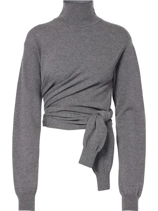 RÓHE Wool And Cashmere-blend Turtleneck Sweater - Grey