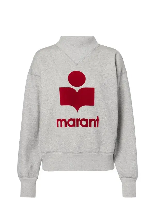 MARANT ETOILE Moby Cotton-blend Fleece Sweatshirt - Multicoloured