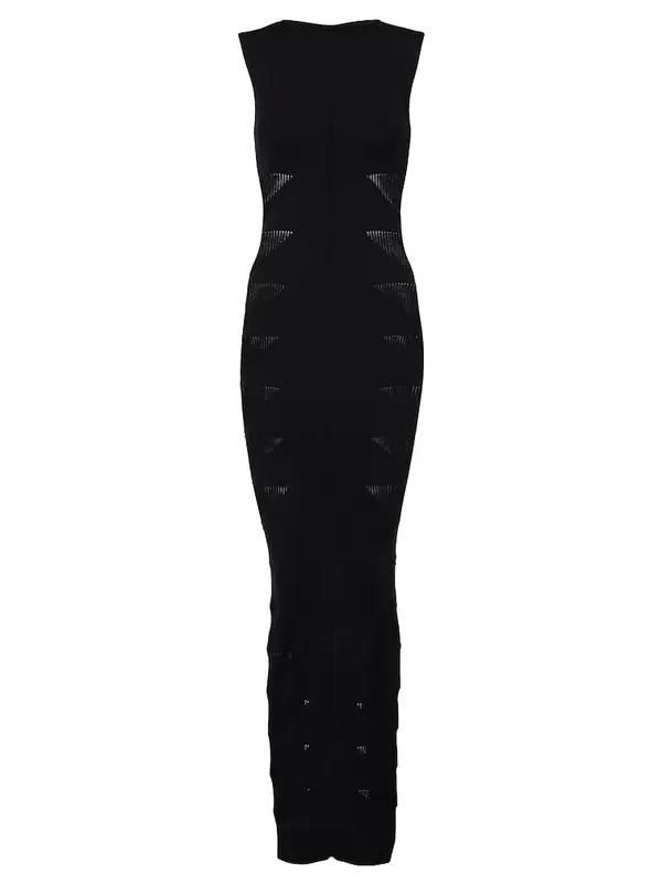 Rick Owens Jersey Maxi Dress - Black