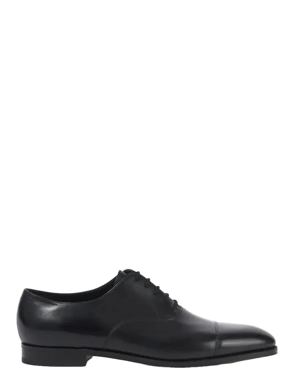 John Lobb City Leather Derby Shoes - Black