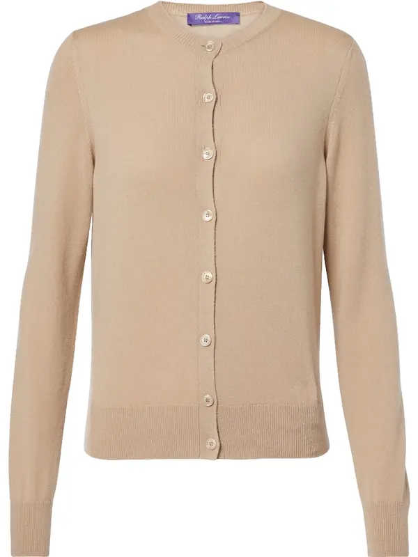 Ralph Lauren Cable-knit Cashmere Cardigan - Beige