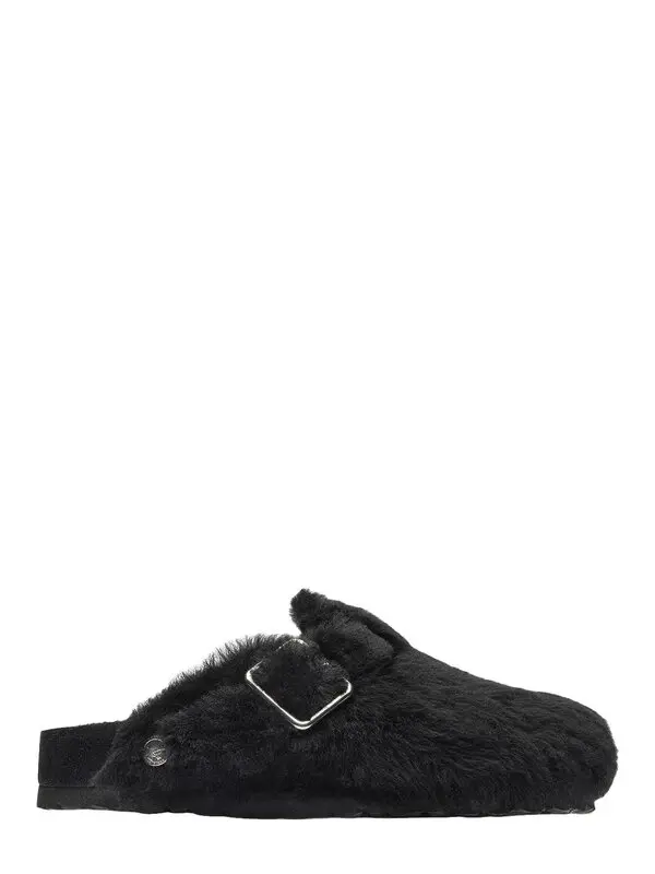 BIRKENSTOCK Boston Shearling Mules - Black