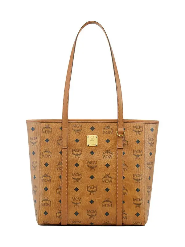 Mcm Himmel Medium Visetos Tote Bag - Natural