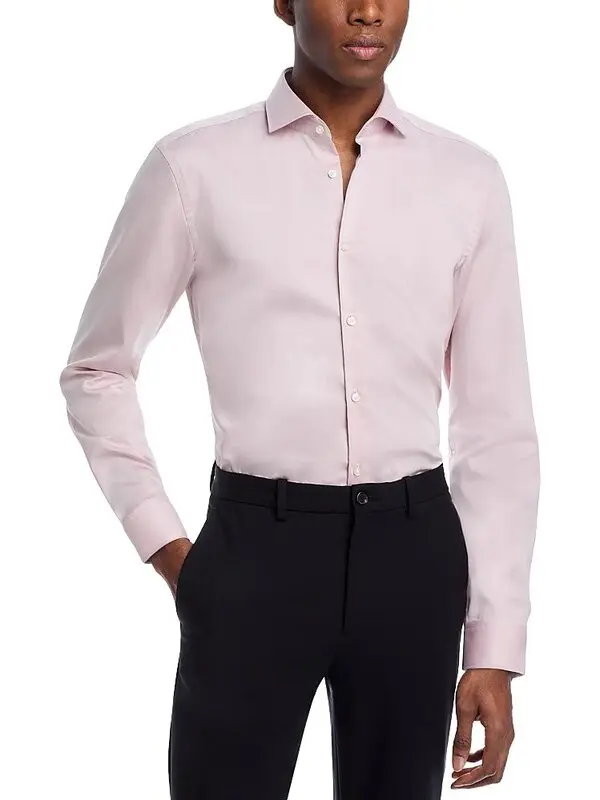 Hugo Kason Slim Fit Dress Shirt - Open Pink