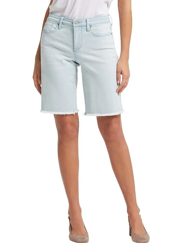 NYDJ Lilly Boyfriend Denim Shorts - Glacier Frost