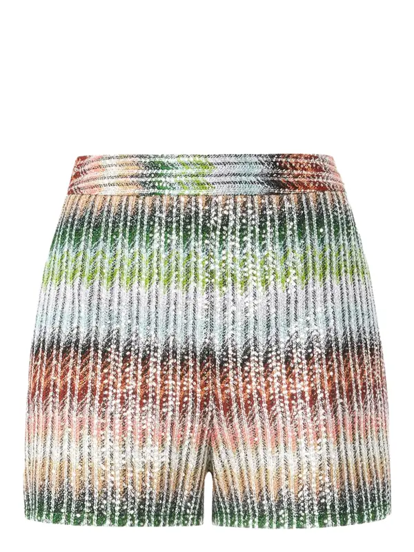 Missoni Striped Shorts - Green